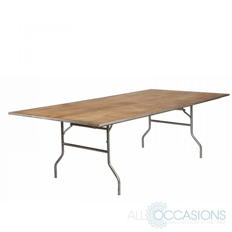 4-foot x 8-foot Rectangular Table - All Occasions Party Rental