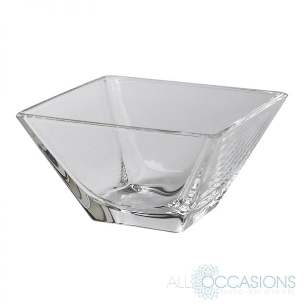 Ilaria Glass Square Bowl - All Occasions Party Rental
